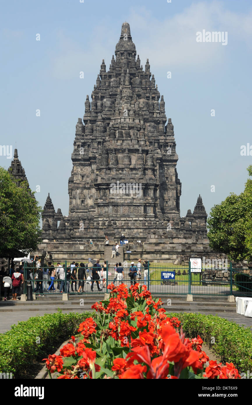 Asia, Indonesia, Java, Prambanan, Hinduism, towers, temples, park ...
