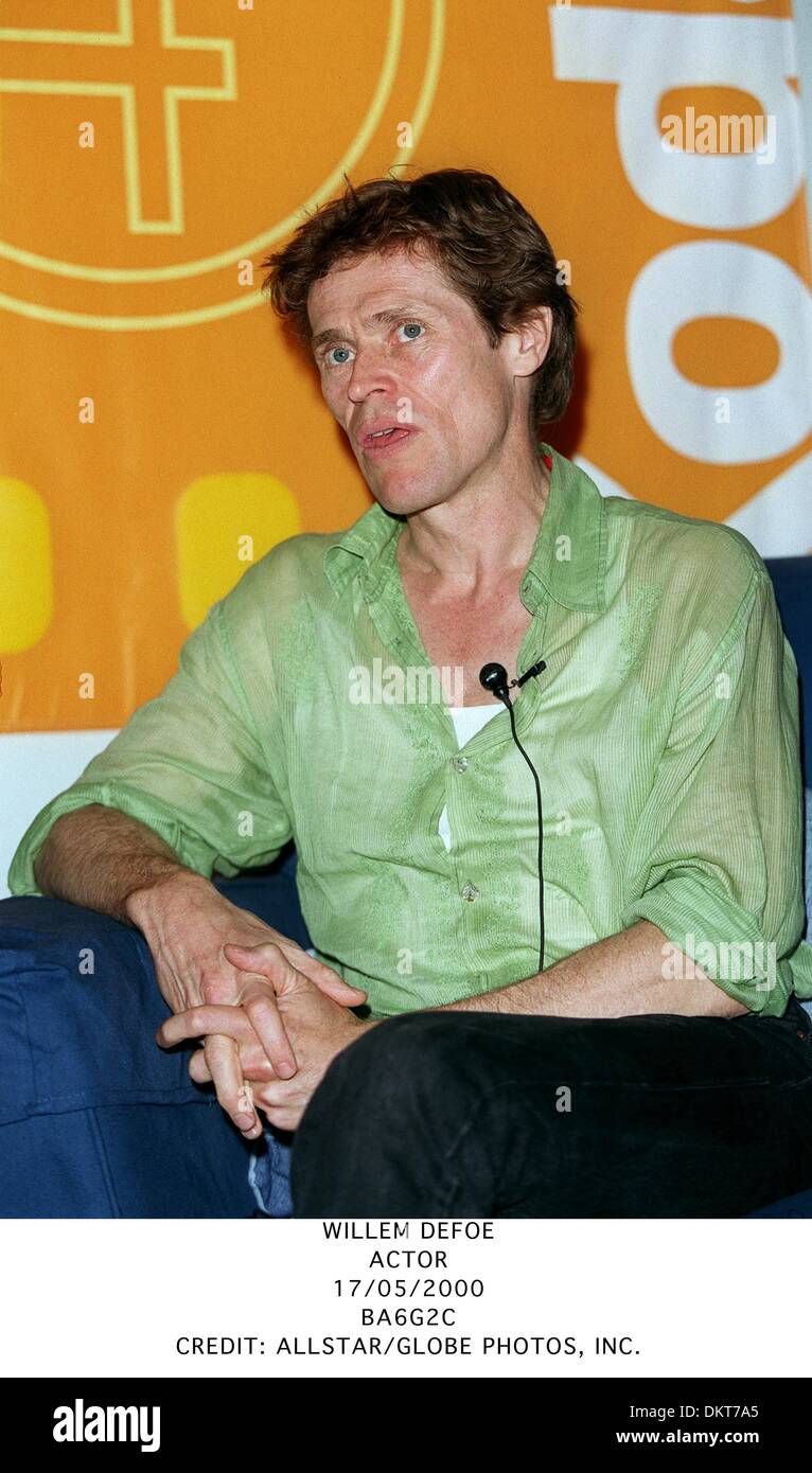 May 17, 2000 - WILLEM DEFOE.ACTOR.17/05/2000.BA6G2C.CREDIT:(Credit ...