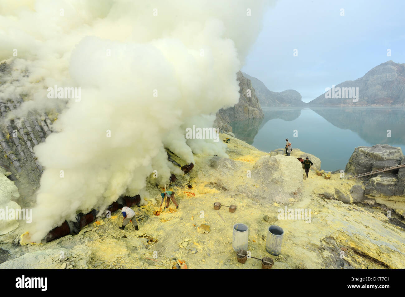 Asia Indonesia Java Ijen sulphur sulfur volcano volcanism volcanical ...
