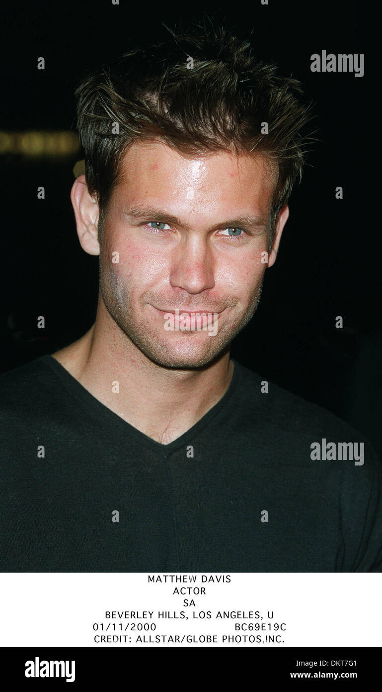 Nov. 1, 2000 - BEVERLEY HILLS, LOS ANGELES, U - MATTHEW DAVIS.ACTOR.SA ...
