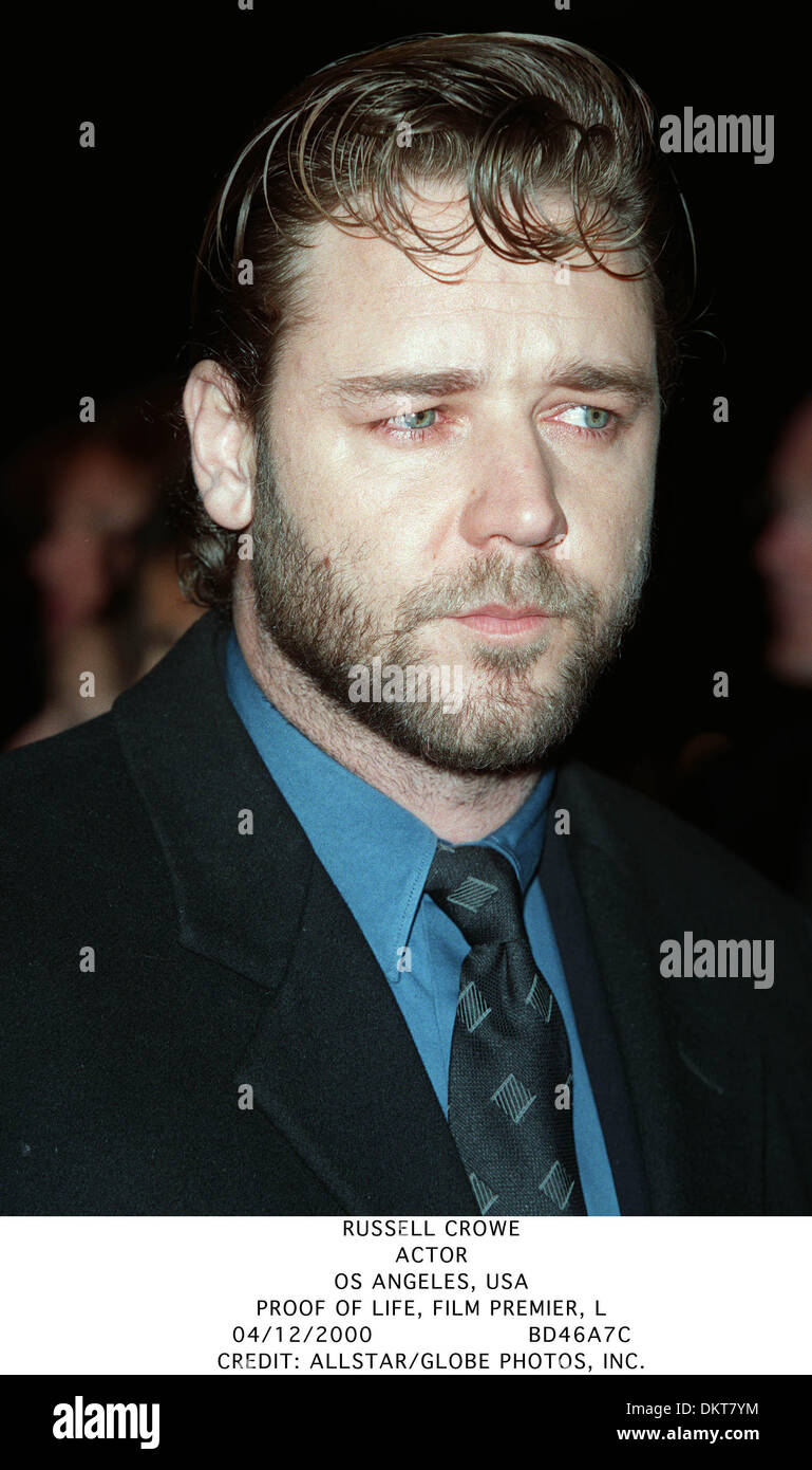Dec. 4, 2000 - PROOF OF LIFE, FILM PREMIER, L - RUSSELL CROWE.ACTOR.OS ...
