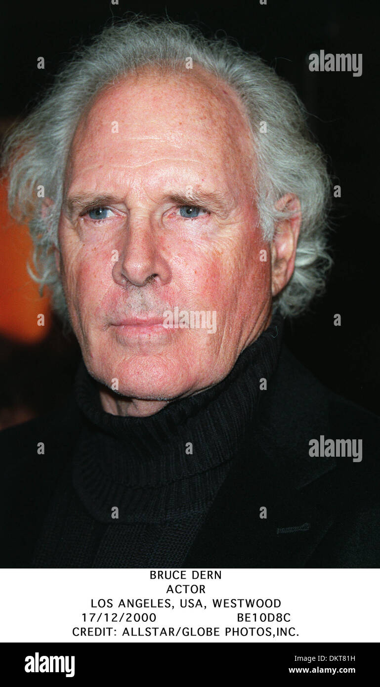 BRUCE DERN.ACTOR.LOS ANGELES, USA, WESTWOOD.17/12/2000.BE10D8C Stock ...