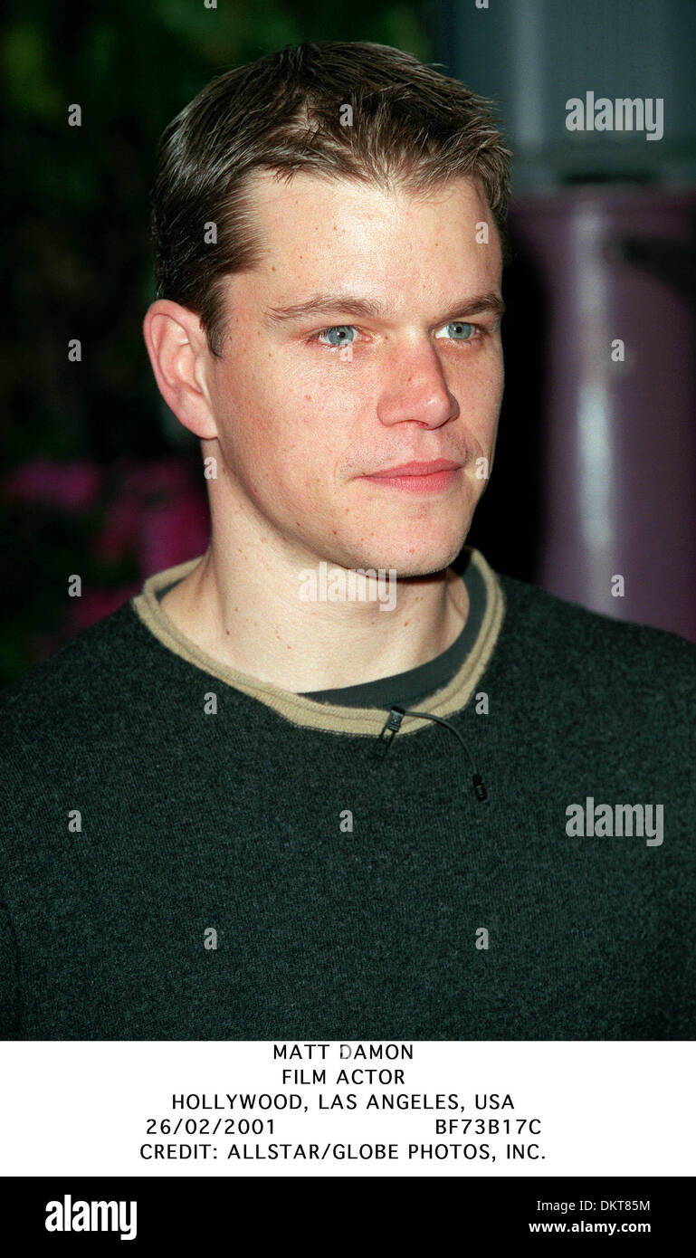 Matt Damon 2001