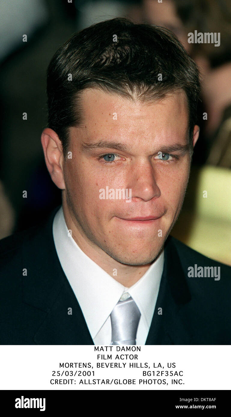 Matt Damon 2001