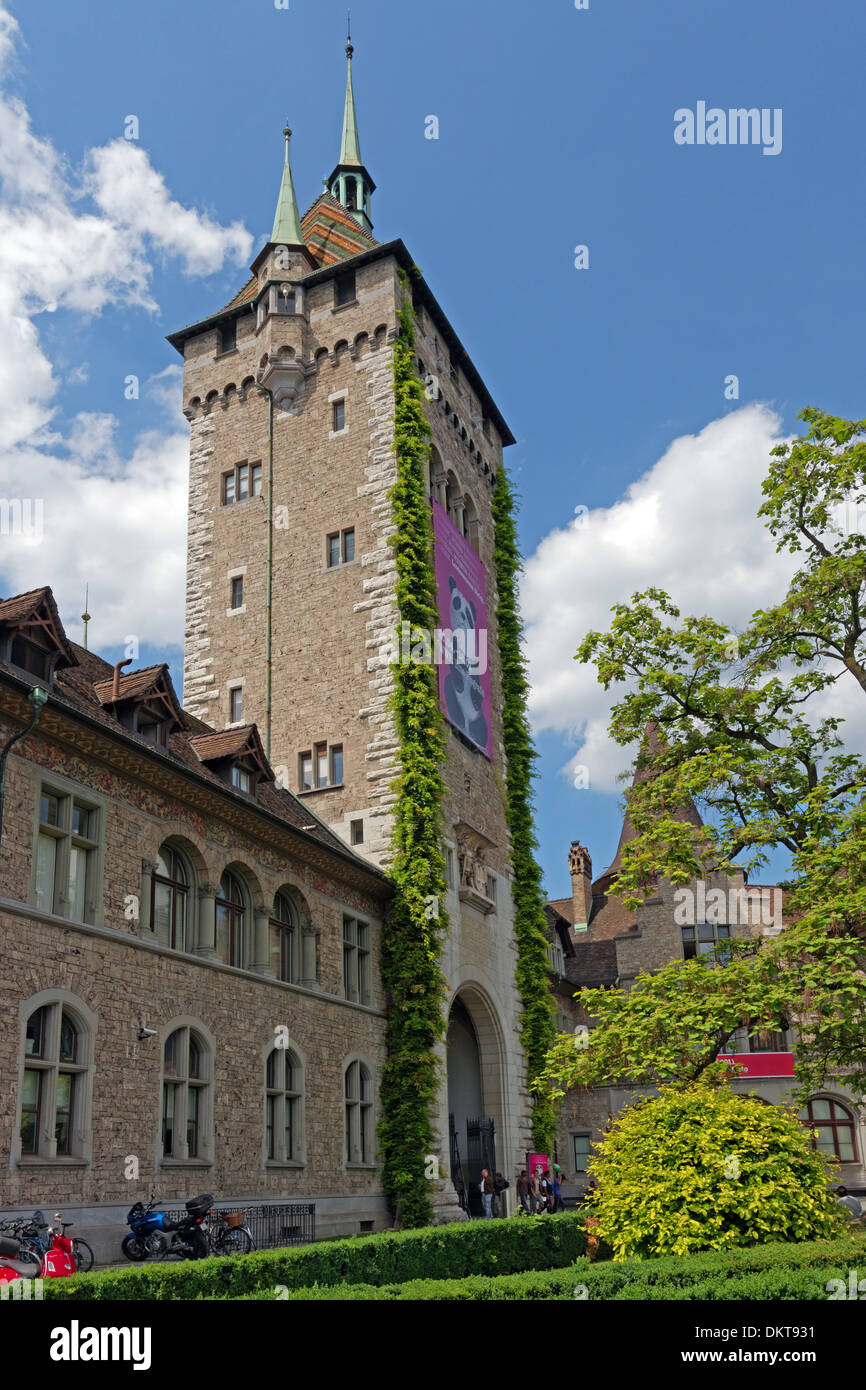 Europe Switzerland CH Zurich Old Town Museumstrasse Swiss national ...