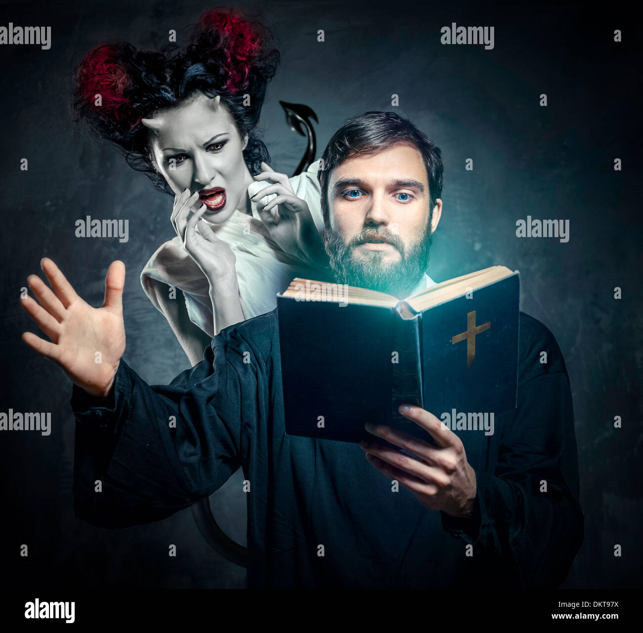 Demons bible hi-res stock photography and images - Alamy