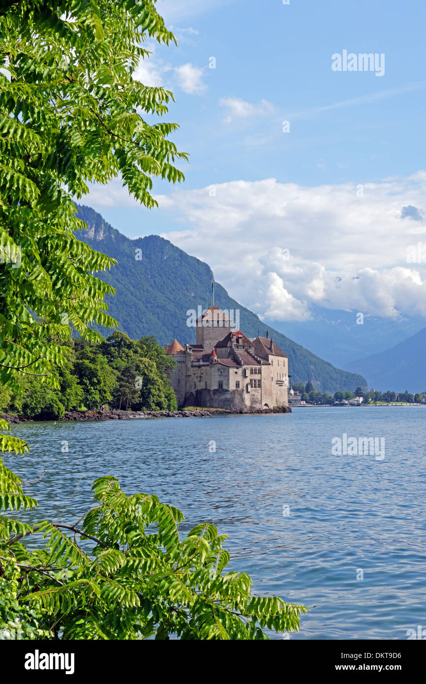 Europe Switzerland CH Vaud Veytaux-Chillon Quai Alfred Chalanat Chillon ...