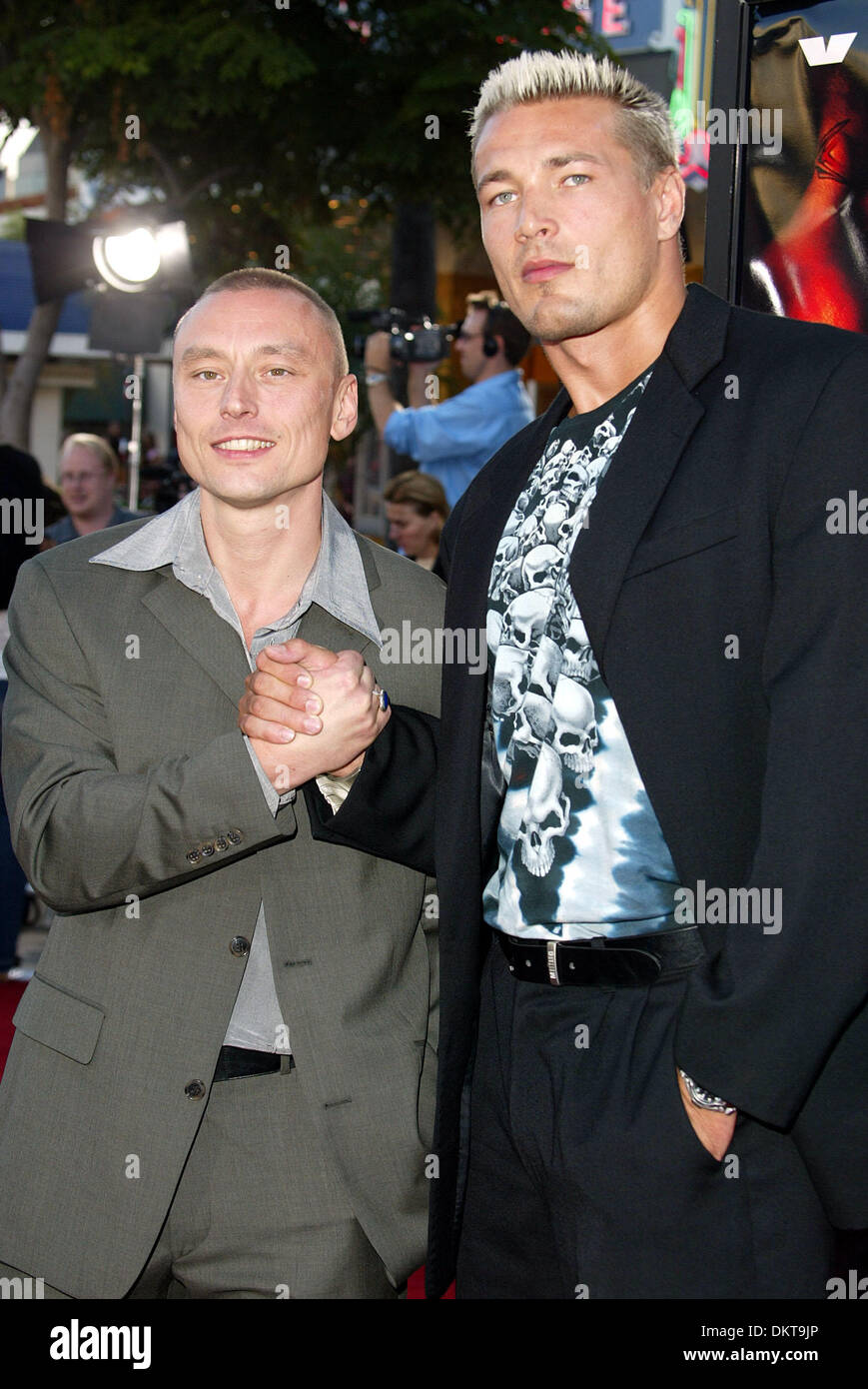 WERNER DAEHN & PETR JAKL.ACTORS.WESTWOOD, LOS ANGELES, USA.05/08/2002 ...
