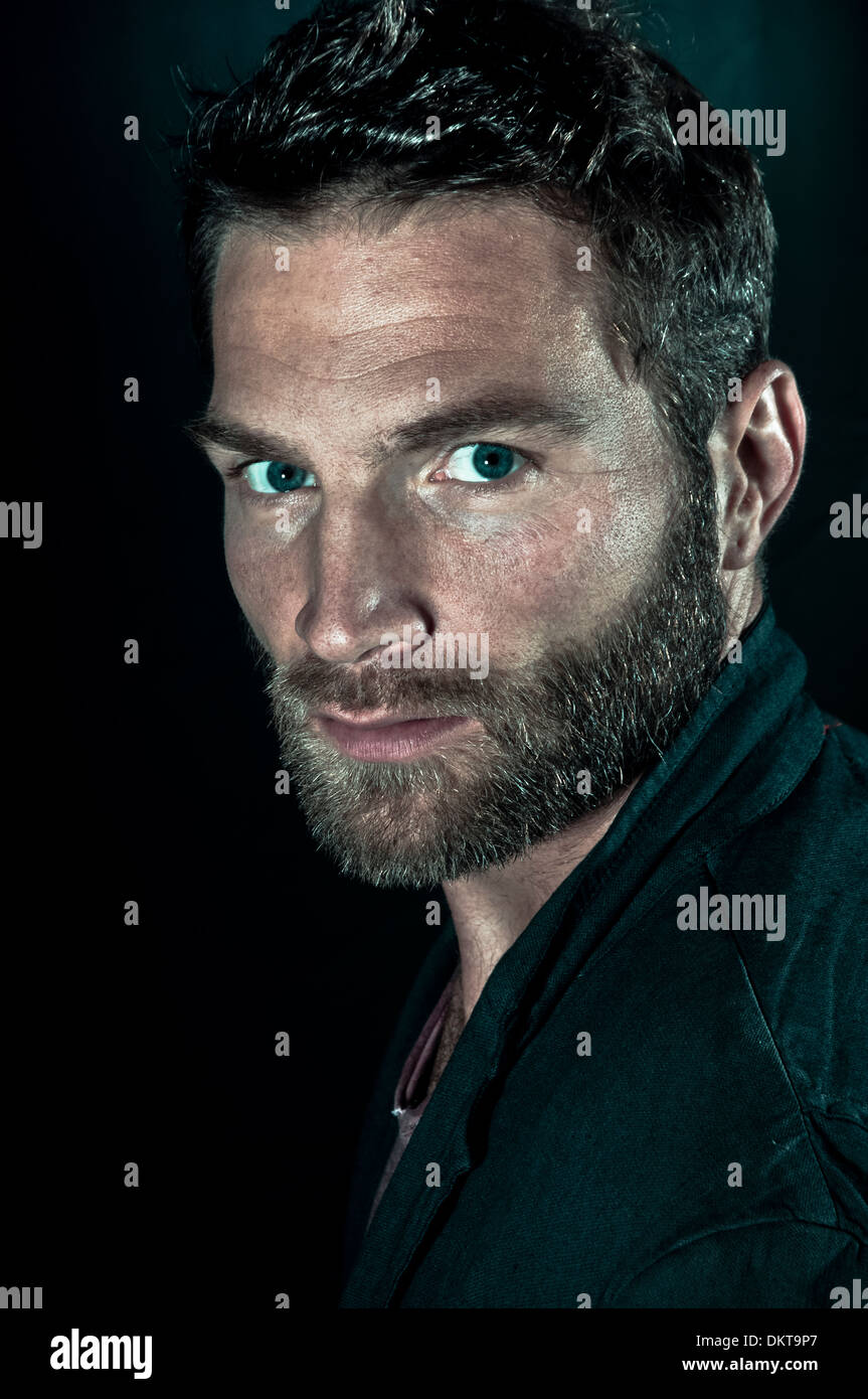 Male masculine portrait shoulders hi-res stock photography and images ...