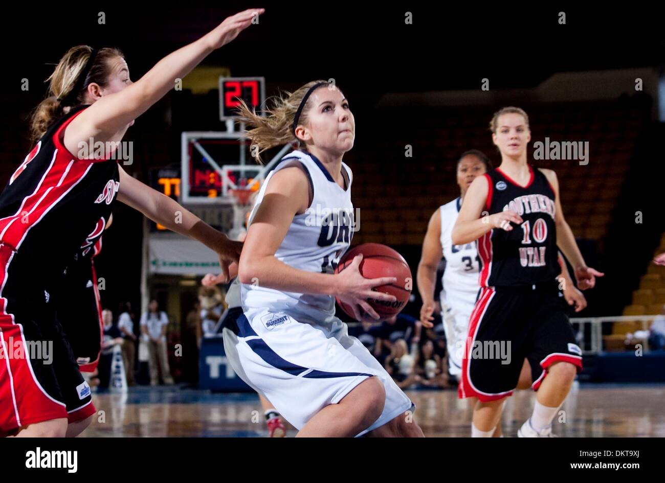 Dec 05, 2009 - Tulsa, Oklahoma, USA - Freshman KEVI LUPER, white jersey ...