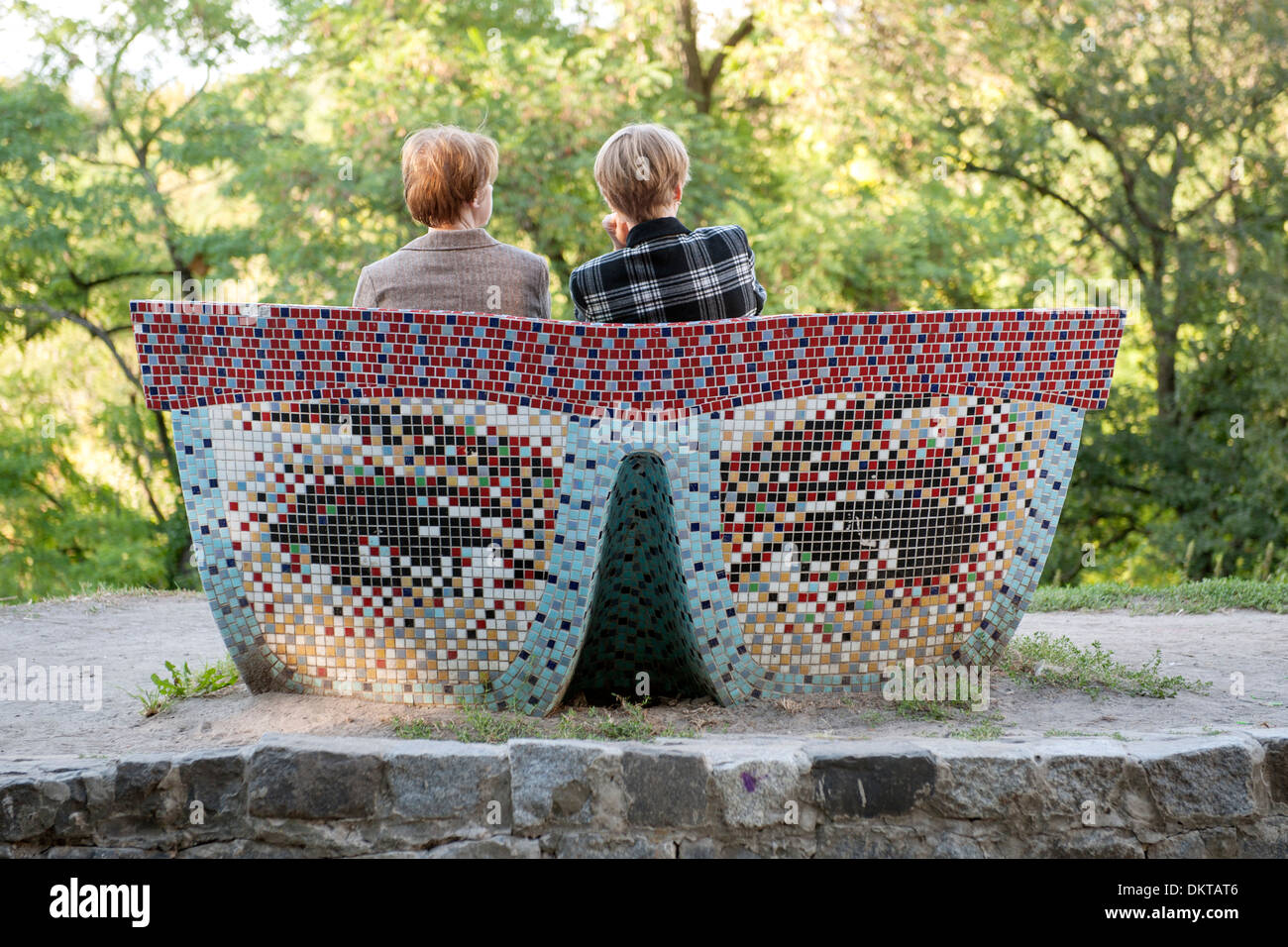 "Reading Glasses" a park bench installation in Landscape Alley, part of ...