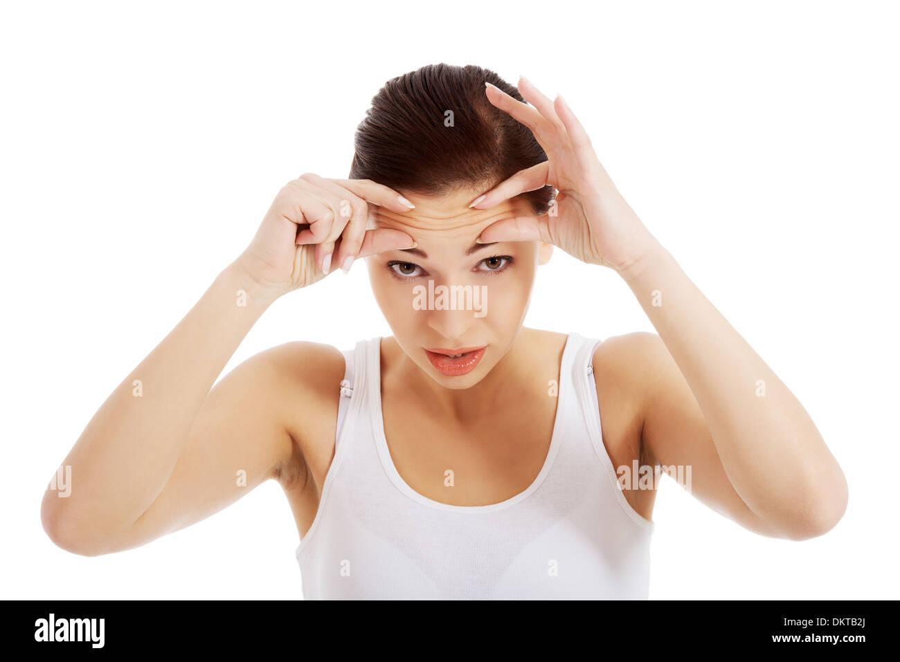 Forehead wrinkles hi-res stock photography and images - Alamy