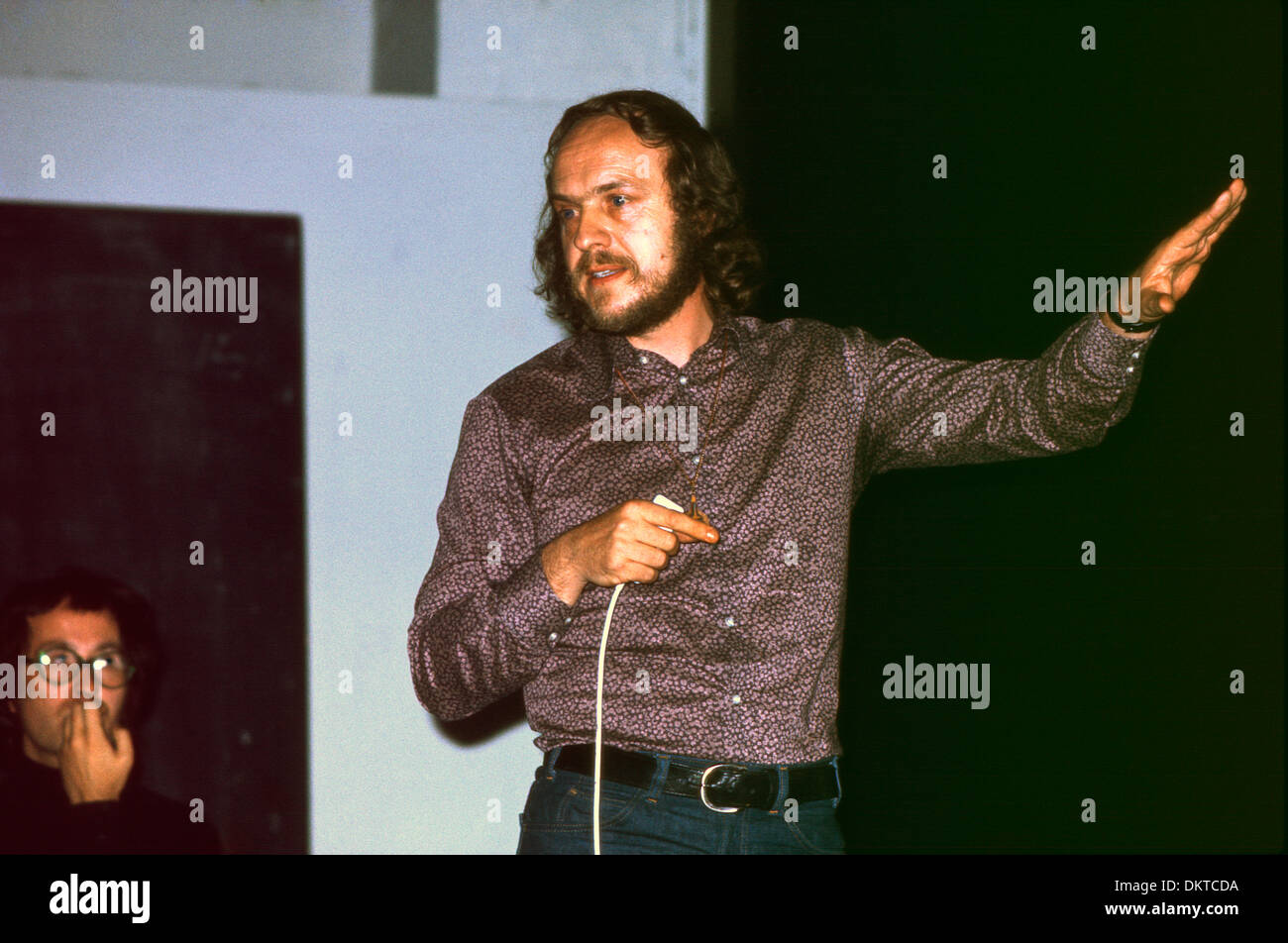 Archigram Architect member Ron Herron giving a lecture at the ICA ...