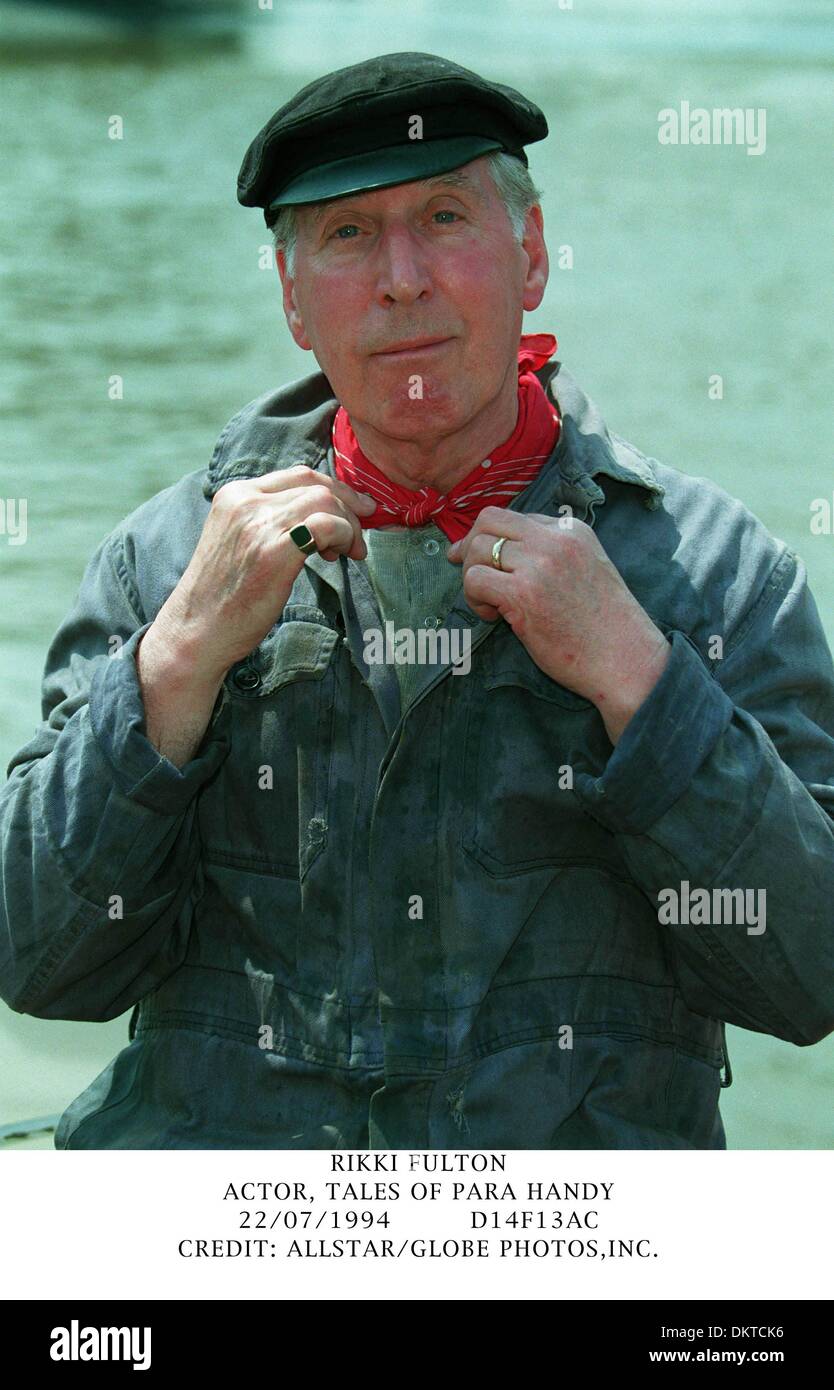 July 22, 1994 - RIKKI FULTON.ACTOR, TALES OF PARA HANDY.22/07/1994 ...
