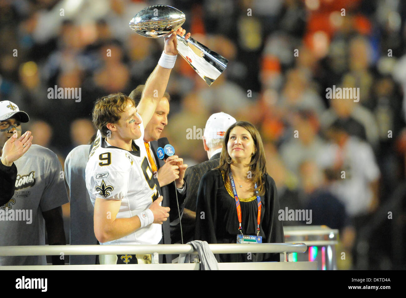 Feb 07, 2010 - Miami, Florida, USA - New Orleans Saints quarterback ...