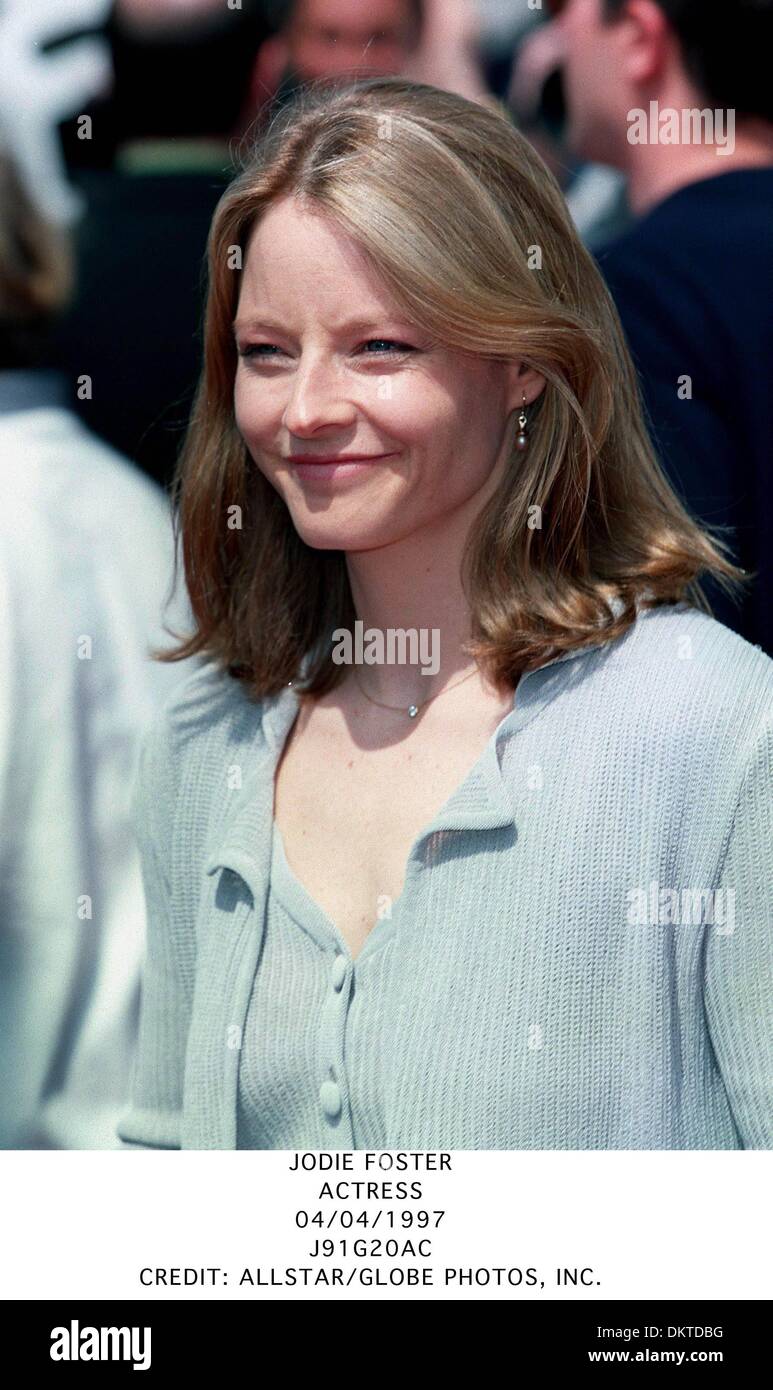 Apr. 4, 1997 - JODIE FOSTER.ACTRESS.04/04/1997.J91G20AC.CREDIT:(Credit ...