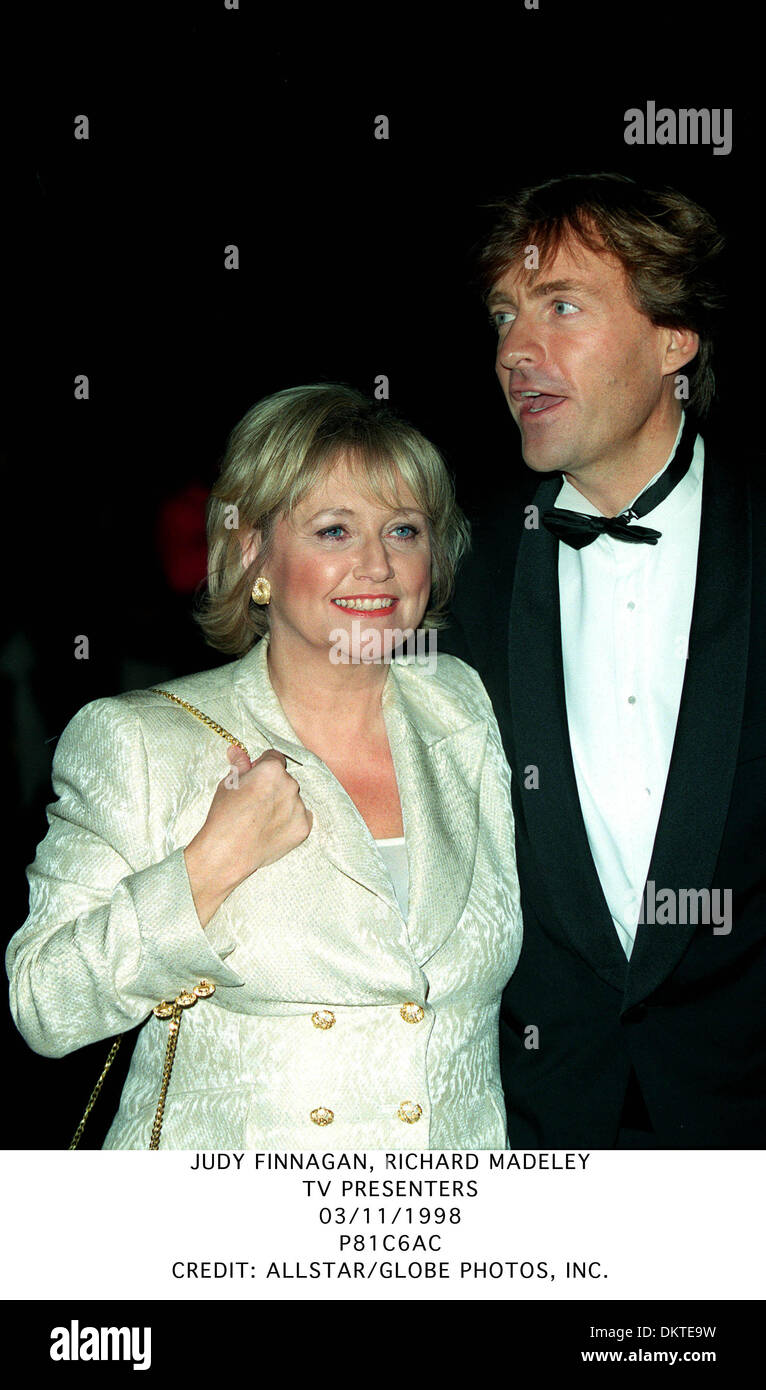 JUDY FINNAGAN, RICHARD MADELEY.TV PRESENTERS.03/11/1998.P81C6AC Stock ...