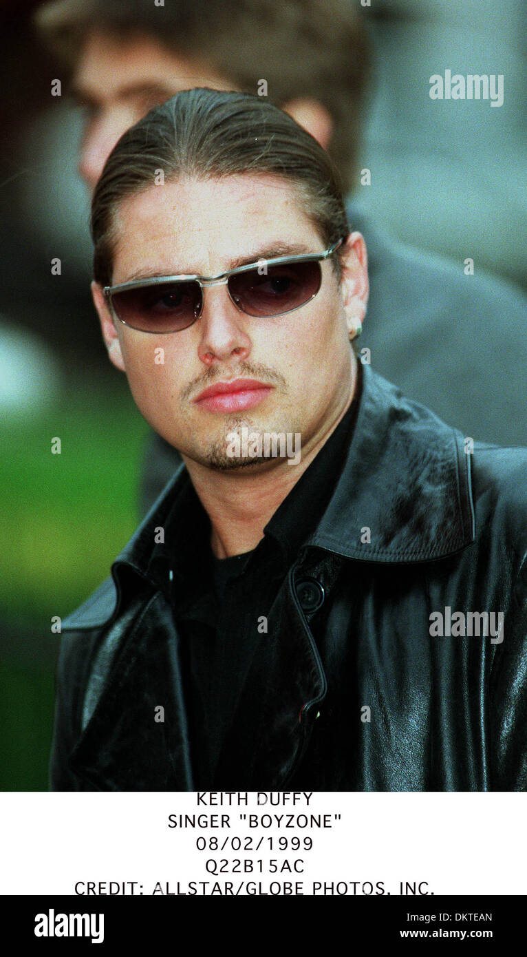 KEITH DUFFY.SINGER ''BOYZONE''.08/02/1999.Q22B15AC Stock Photo - Alamy