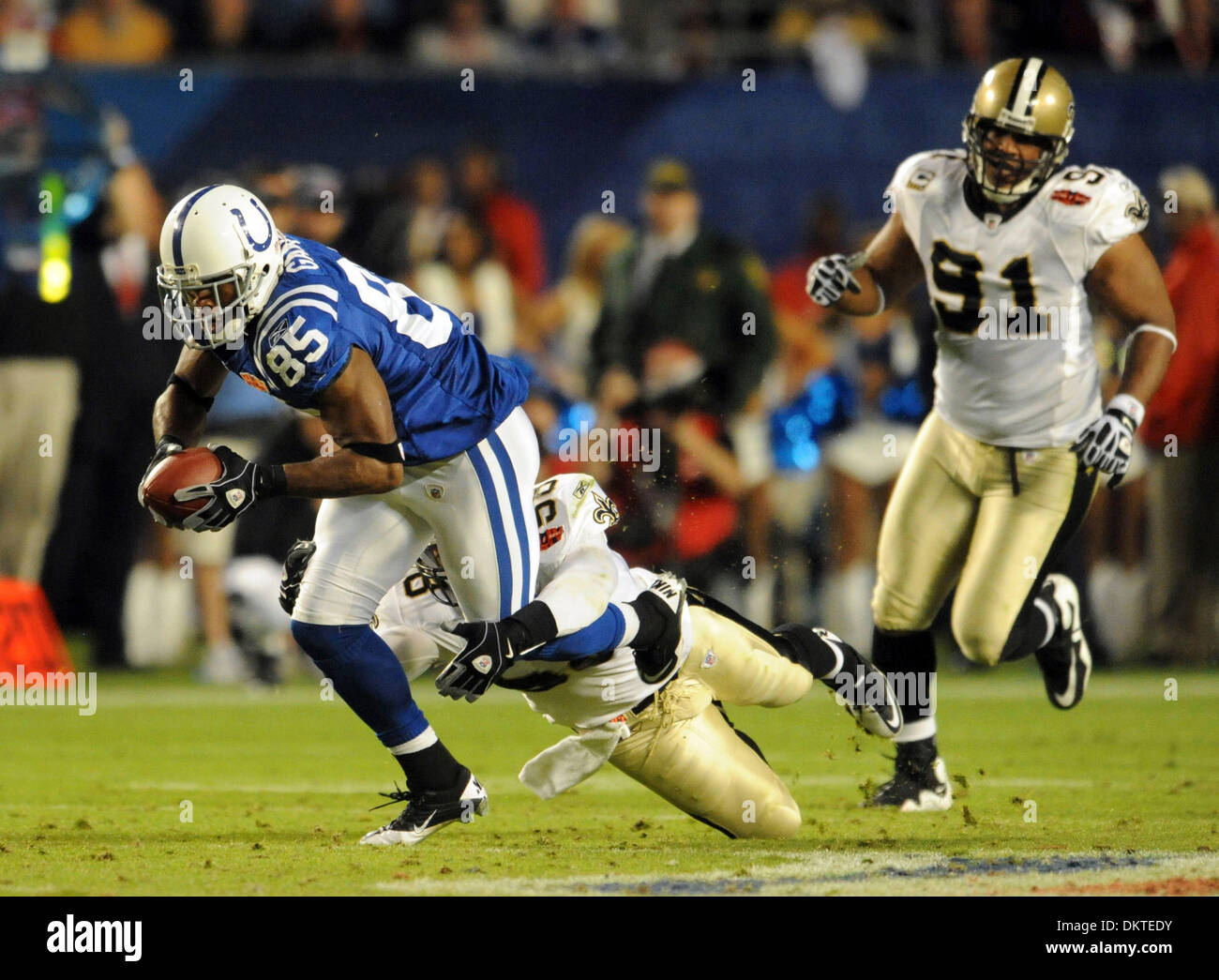 Feb. 07, 2010 - Miami Gardens, Florida, USA - The Colts PIERRE GARCON ...
