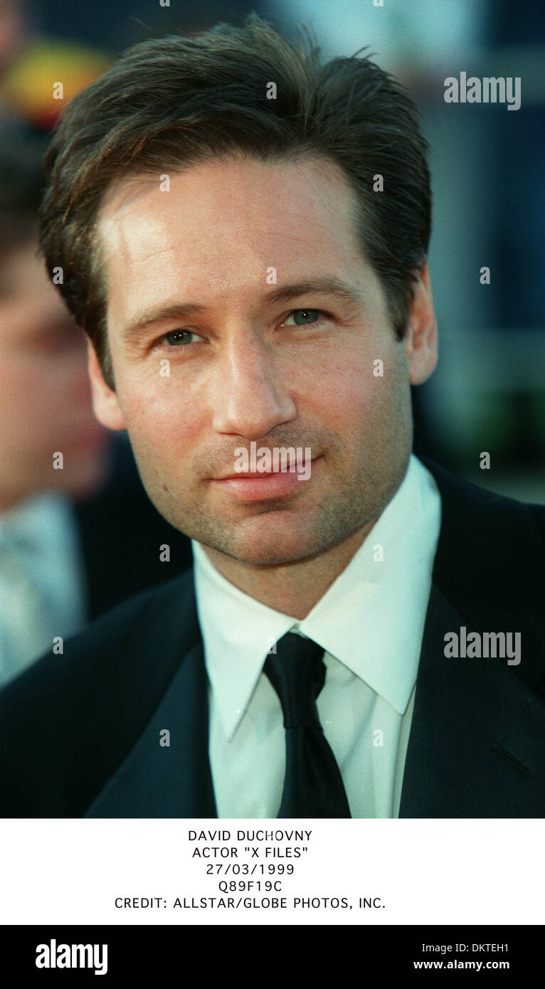 DAVID DUCHOVNY.ACTOR ''X FILES''.27/03/1999.Q89F19C Stock Photo - Alamy