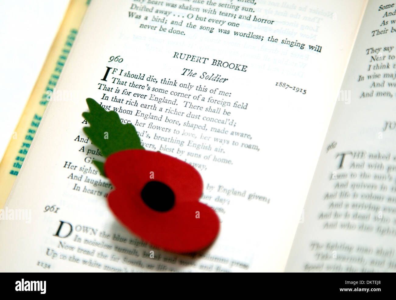 Rupert Brooke is one of the most renowned First World War poets Stock ...