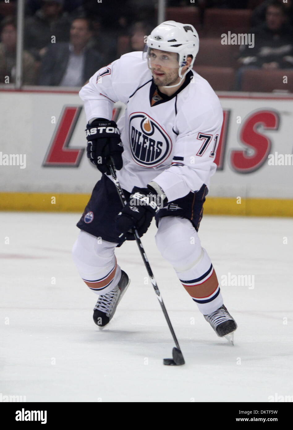 Edmonton Oilers defenseman Lubomir Visnovsky of Slovakia is pictured ...