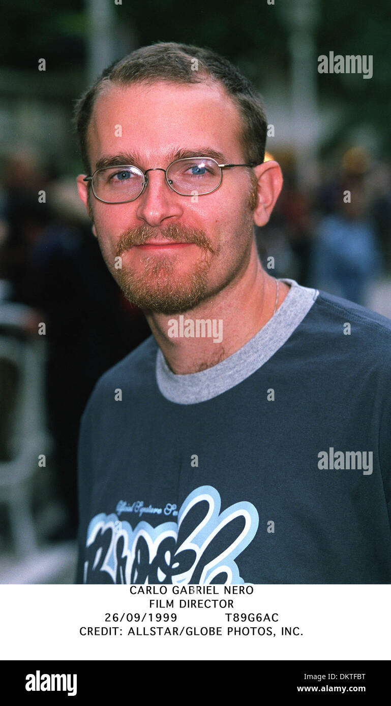 CARLO GABRIEL NERO.FILM DIRECTOR.26/09/1999.T89G6AC Stock Photo - Alamy