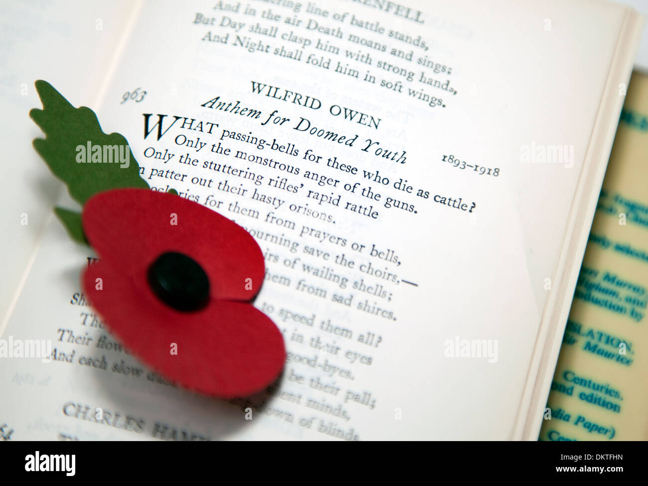 Wilfred Owen is one of the most renowned First World War poets Stock ...