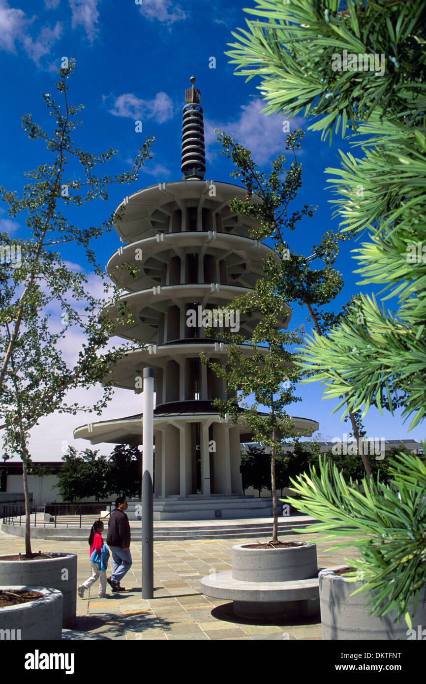 Japan Center Peace Pagoda, Japantown, San Francisco, California Stock ...