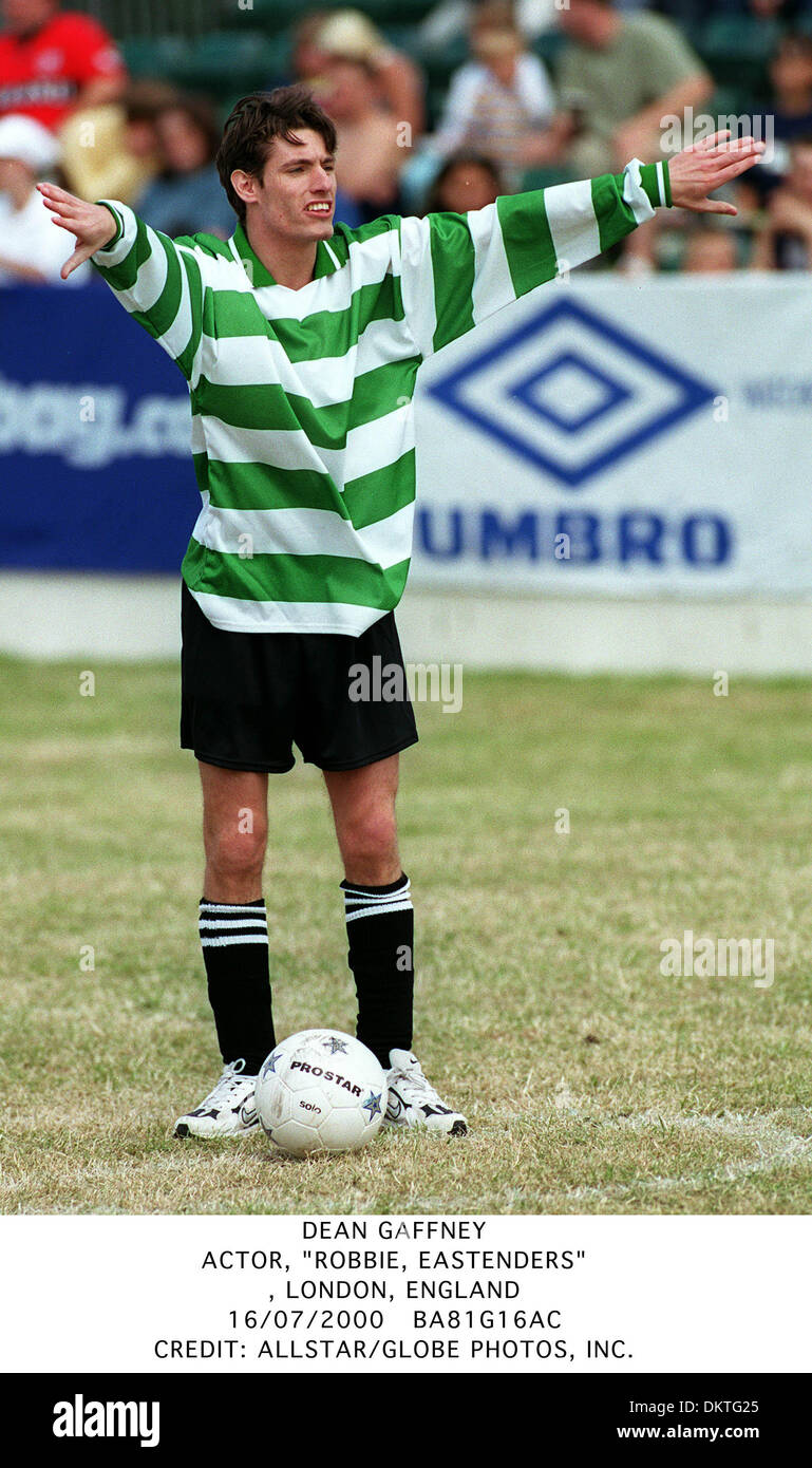 July 16, 2000 - LONDON, ENGLAND - DEAN GAFFNEY.ACTOR, ''ROBBIE ...