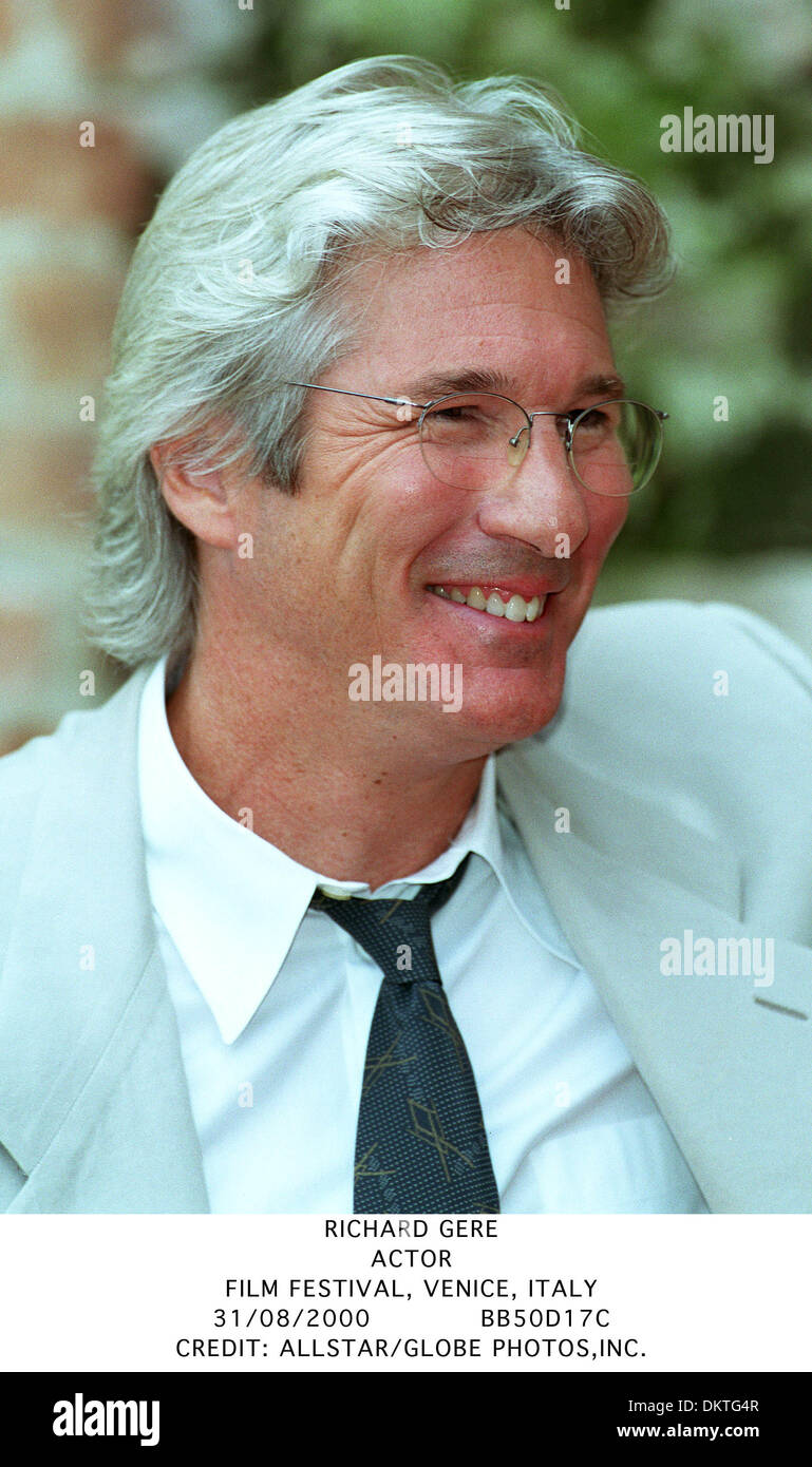 Aug. 31, 2000 - FILM FESTIVAL, VENICE, ITALY - RICHARD GERE.ACTOR.FILM ...