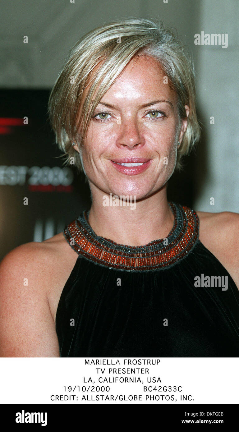Oct. 19, 2000 - LA, CALIFORNIA, USA - MARIELLA FROSTRUP.TV PRESENTER.LA ...