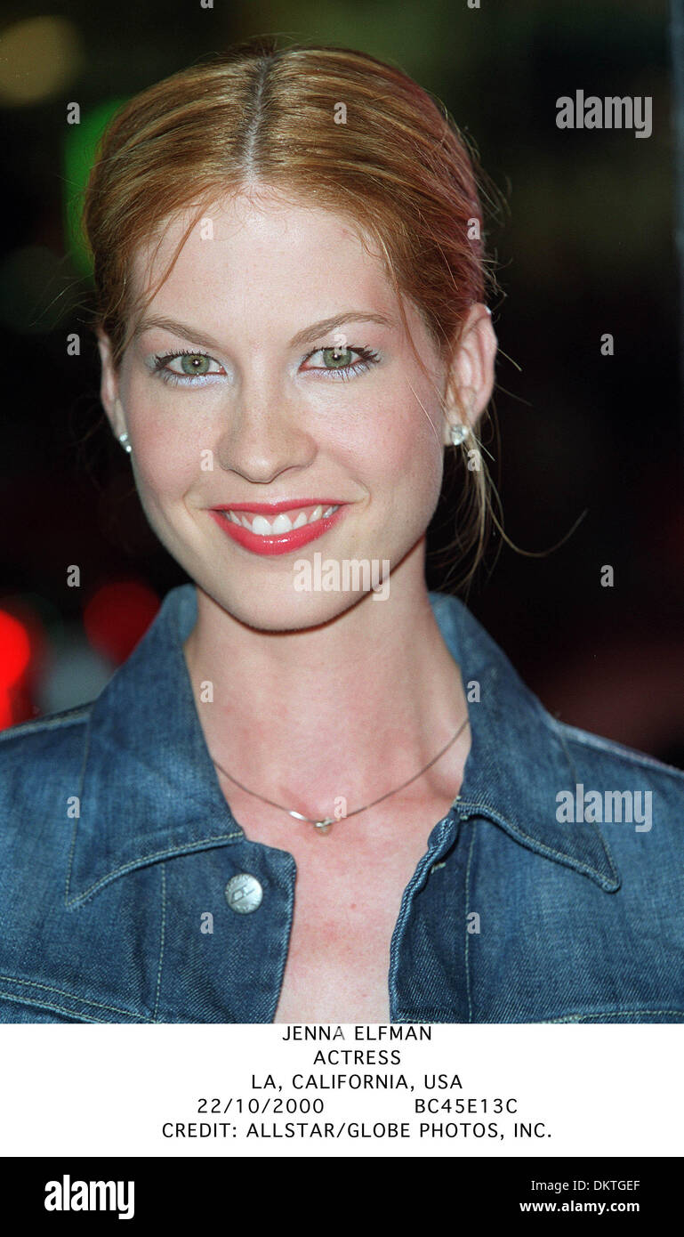 Oct. 22, 2000 - LA, CALIFORNIA, USA - JENNA ELFMAN.ACTRESS.LA, CALIFORNIA, USA.22/10/2000 ...