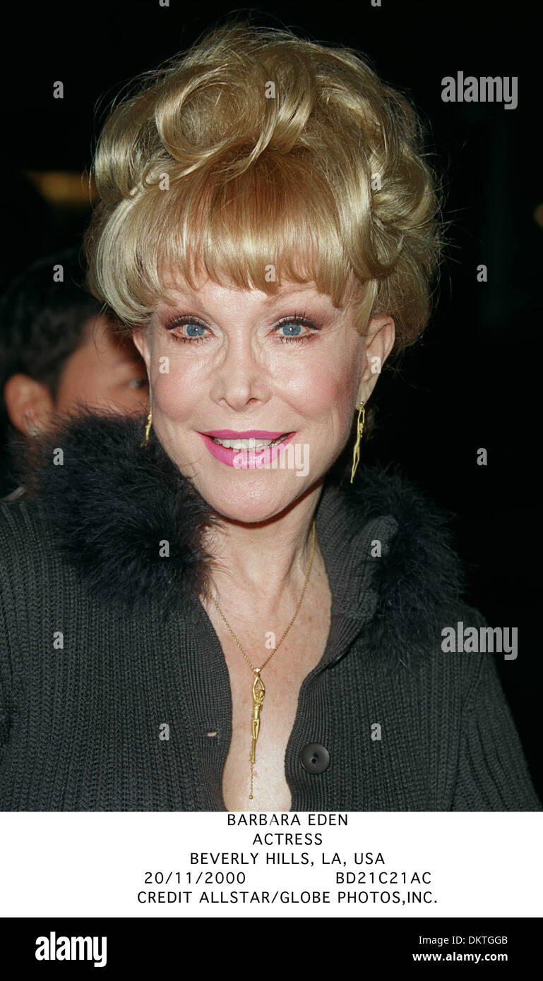 Nov. 20, 2000 - BEVERLY HILLS, LA, USA - BARBARA EDEN.ACTRESS.BEVERLY ...