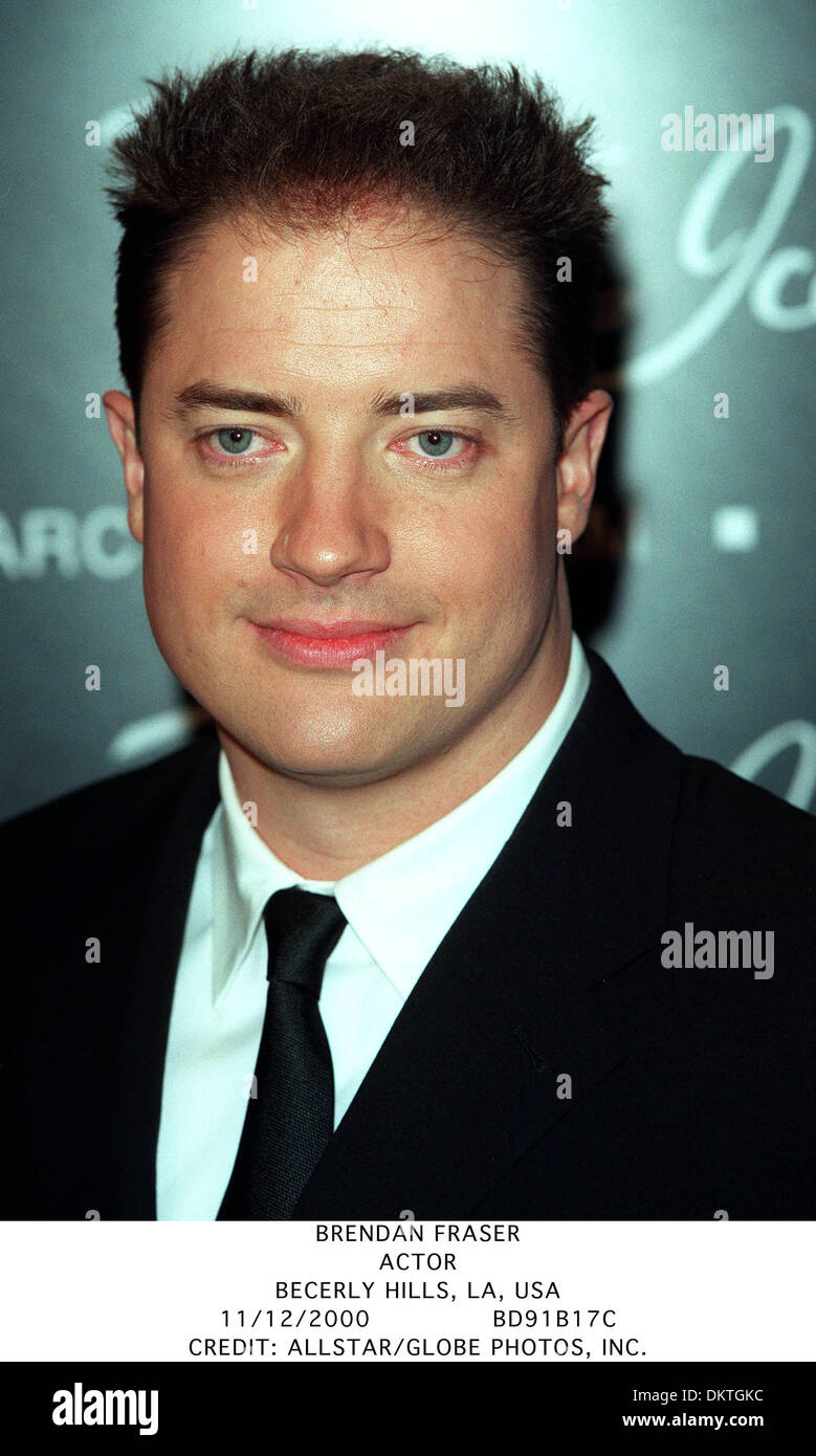 BRENDAN FRASER.ACTOR.BECERLY HILLS, LA, USA.11/12/2000.BD91B17C Stock ...
