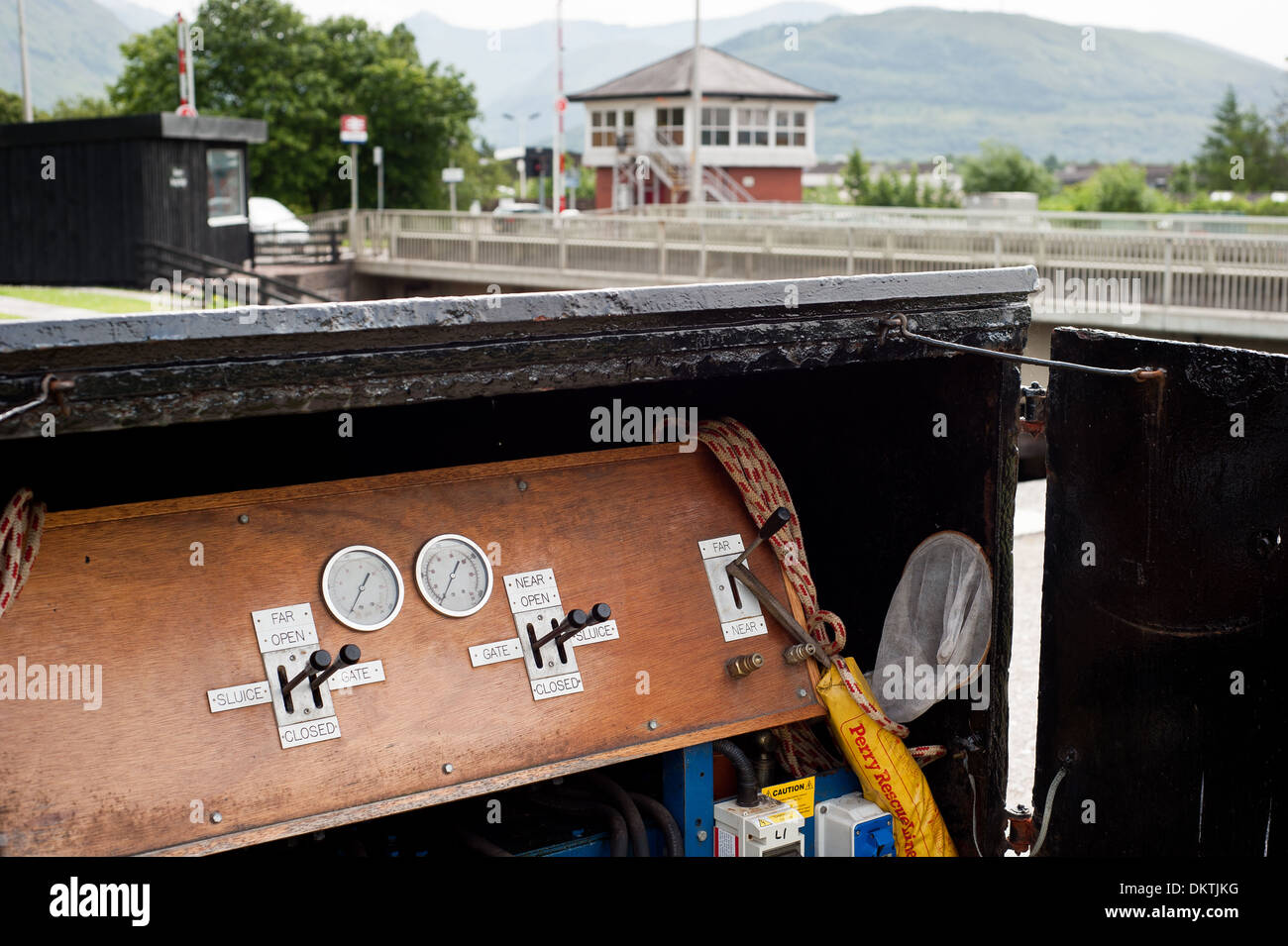 Caledonian canal Banavie locks various activities boats cycling ...