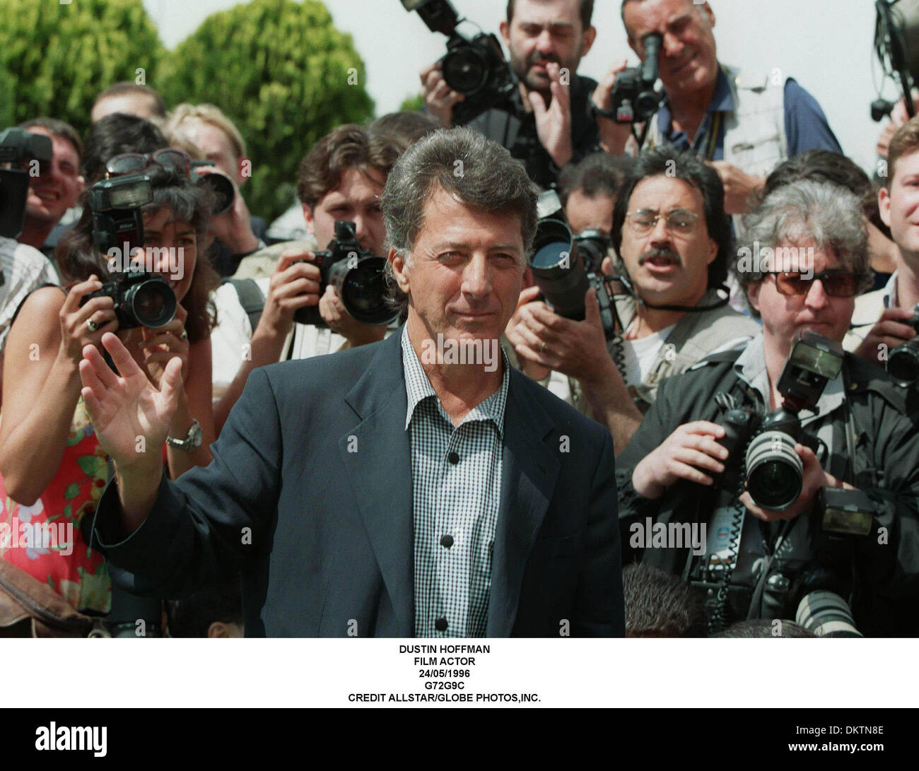 DUSTIN HOFFMAN.FILM ACTOR.24/05/1996.G72G9C Stock Photo - Alamy