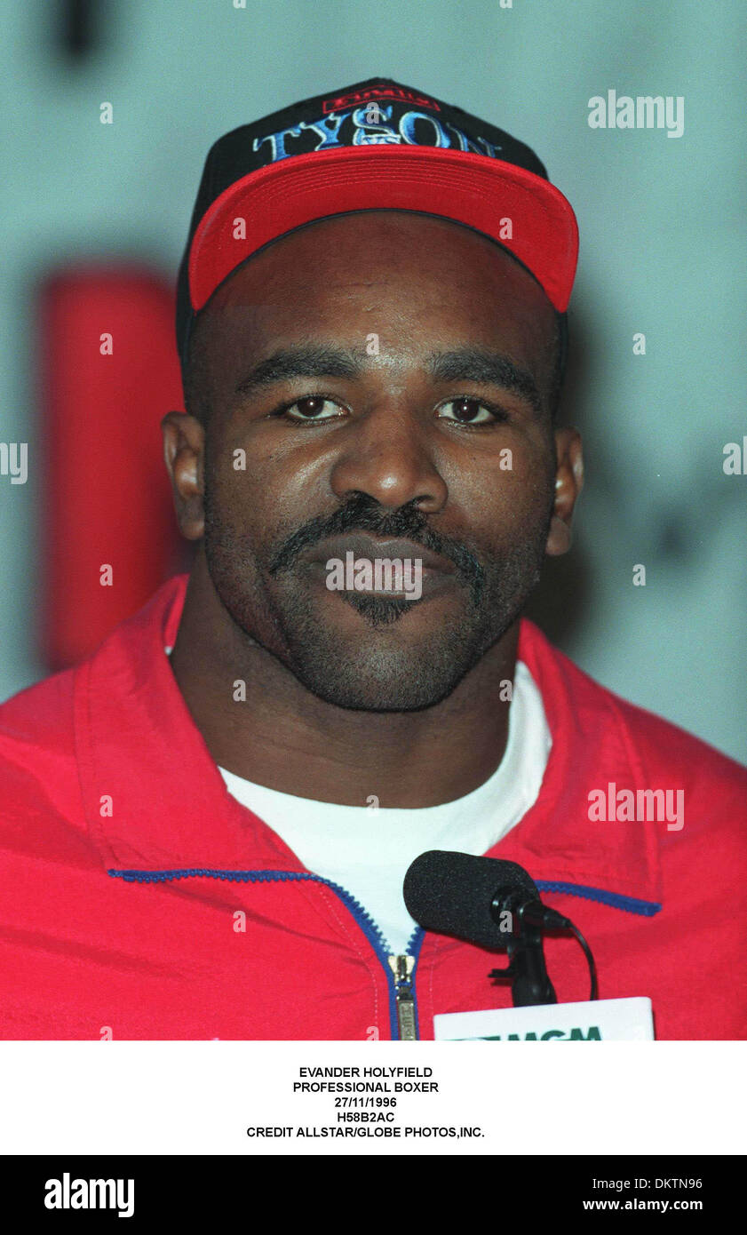 EVANDER HOLYFIELD.PROFESSIONAL BOXER.27/11/1996.H58B2AC Stock Photo - Alamy
