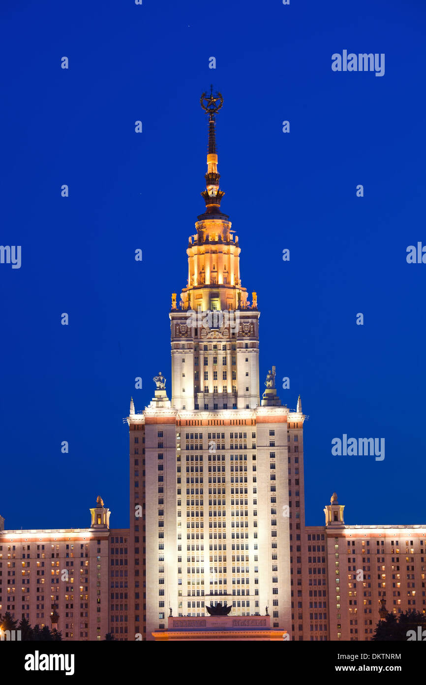 Moscow State University Stock Photo - Alamy