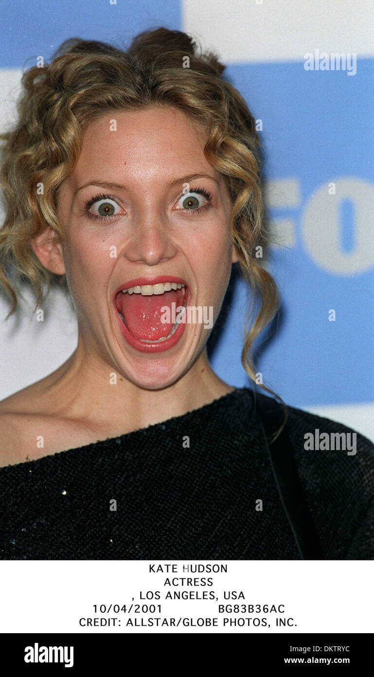 KATE HUDSON.ACTRESS LOS ANGELES, USA.10/04/2001.BG83B36AC Stock Photo ...