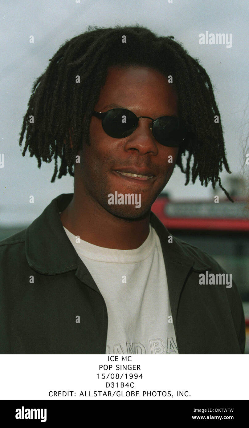 ICE MC.POP SINGER.15/08/1994.D31B4C Stock Photo - Alamy