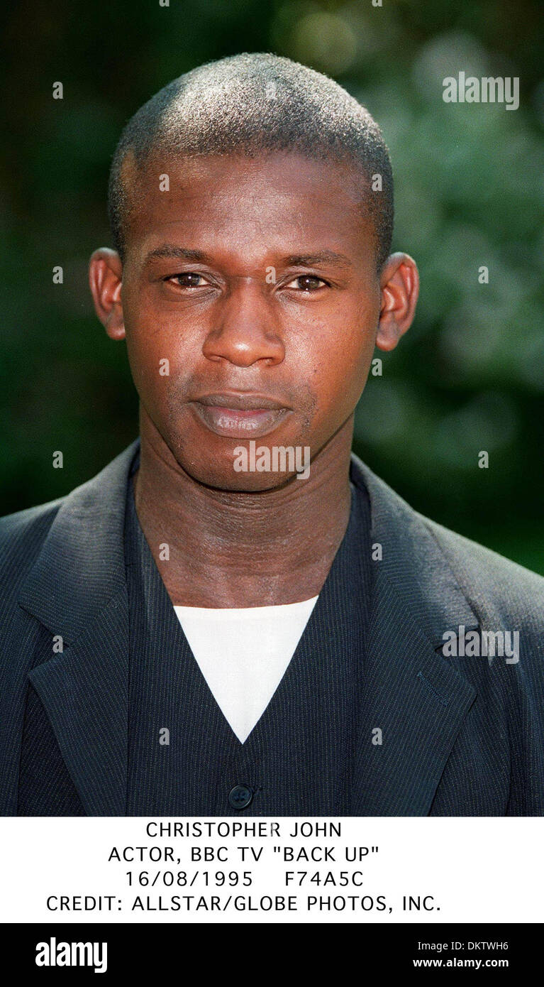 CHRISTOPHER JOHN.ACTOR, BBC TV ''BACK UP''.16/08/1995.F74A5C Stock ...