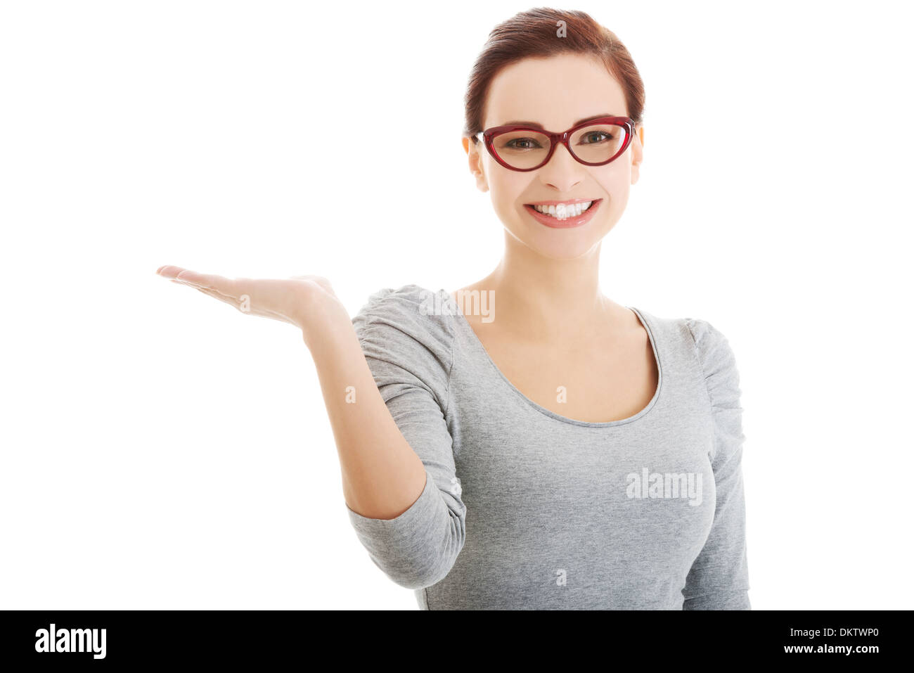 Beautiful thinking woman empty hi-res stock photography and images - Alamy