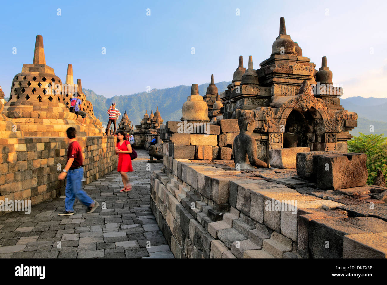 Borobudur temple stairs hi-res stock photography and images - Alamy