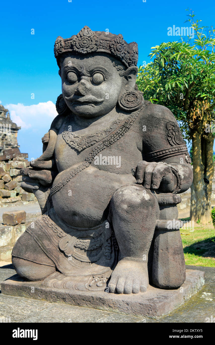 Dvarapala, the giant guardian, Candi, Plaosan temple, Prambanan, near ...