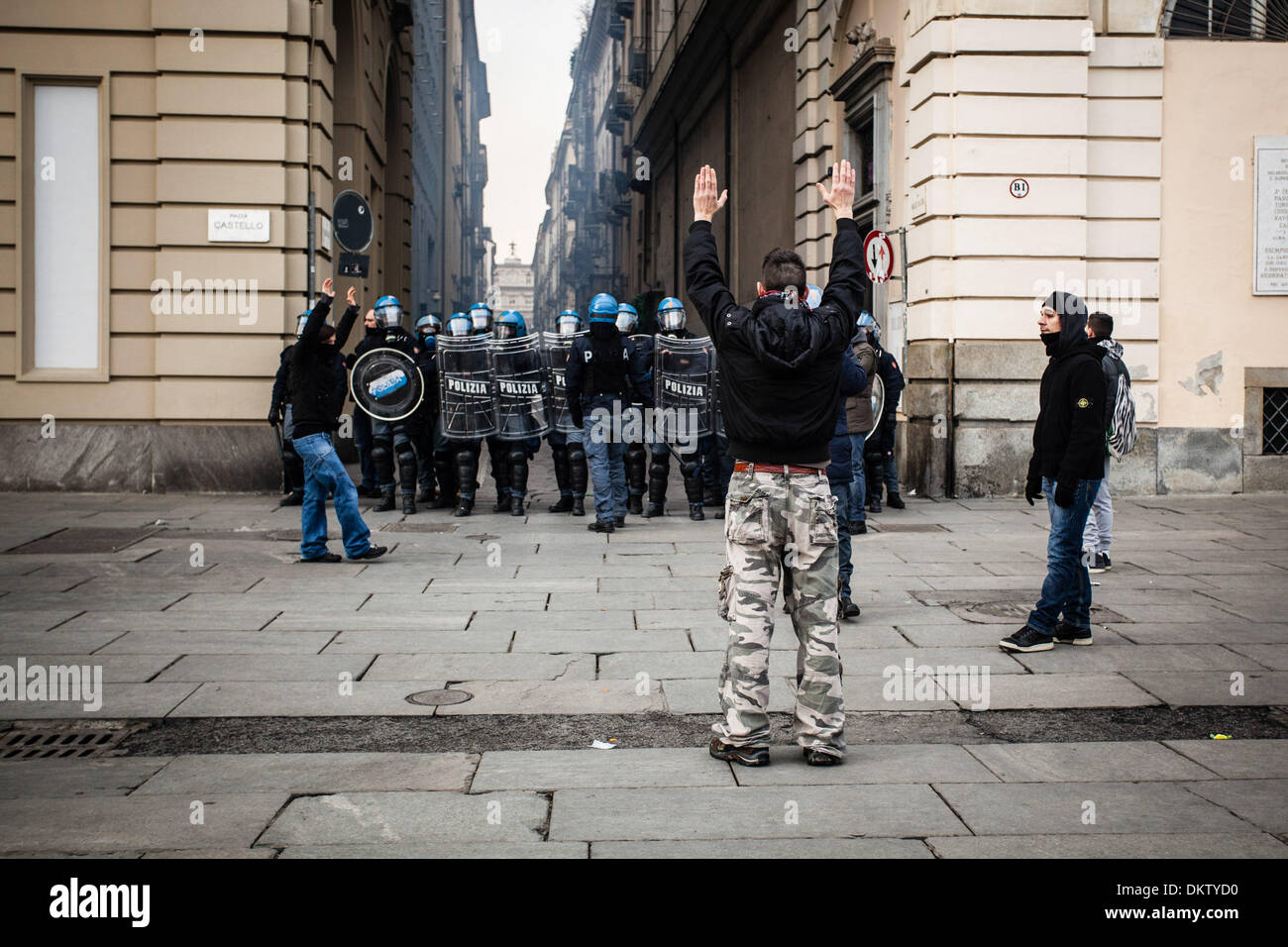 Turin, Italy. 9th Dec, 2013. Italy in rebellion. People protest in ...