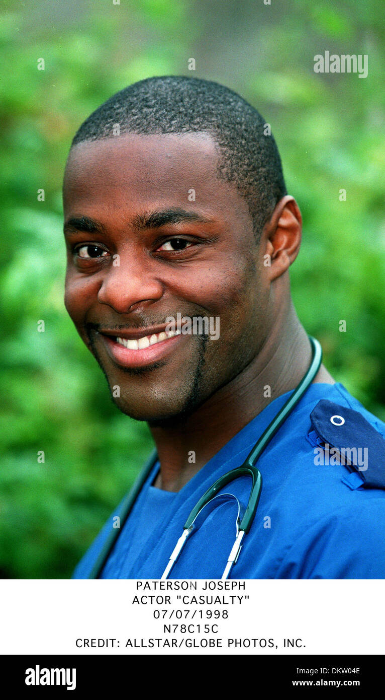 PATERSON JOSEPH.ACTOR ''CASUALTY''.07/07/1998.N78C15C Stock Photo - Alamy