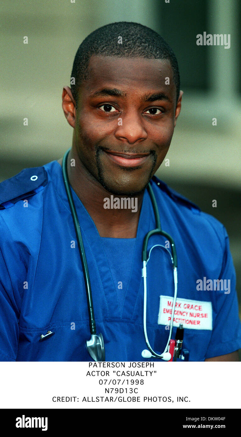 PATERSON JOSEPH.ACTOR ''CASUALTY''.07/07/1998.N79D13C Stock Photo - Alamy