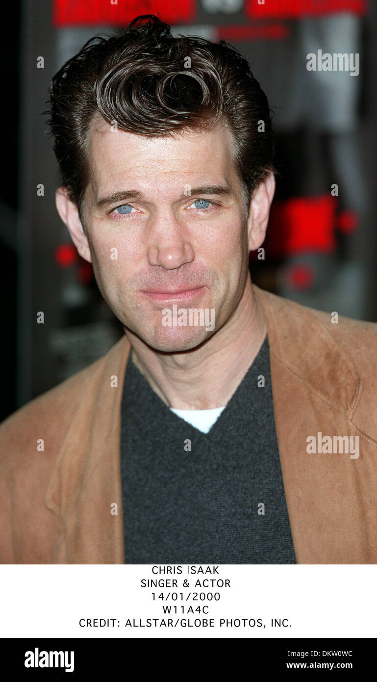 CHRIS ISAAK.SINGER & ACTOR.14/01/2000.W11A4C Stock Photo - Alamy