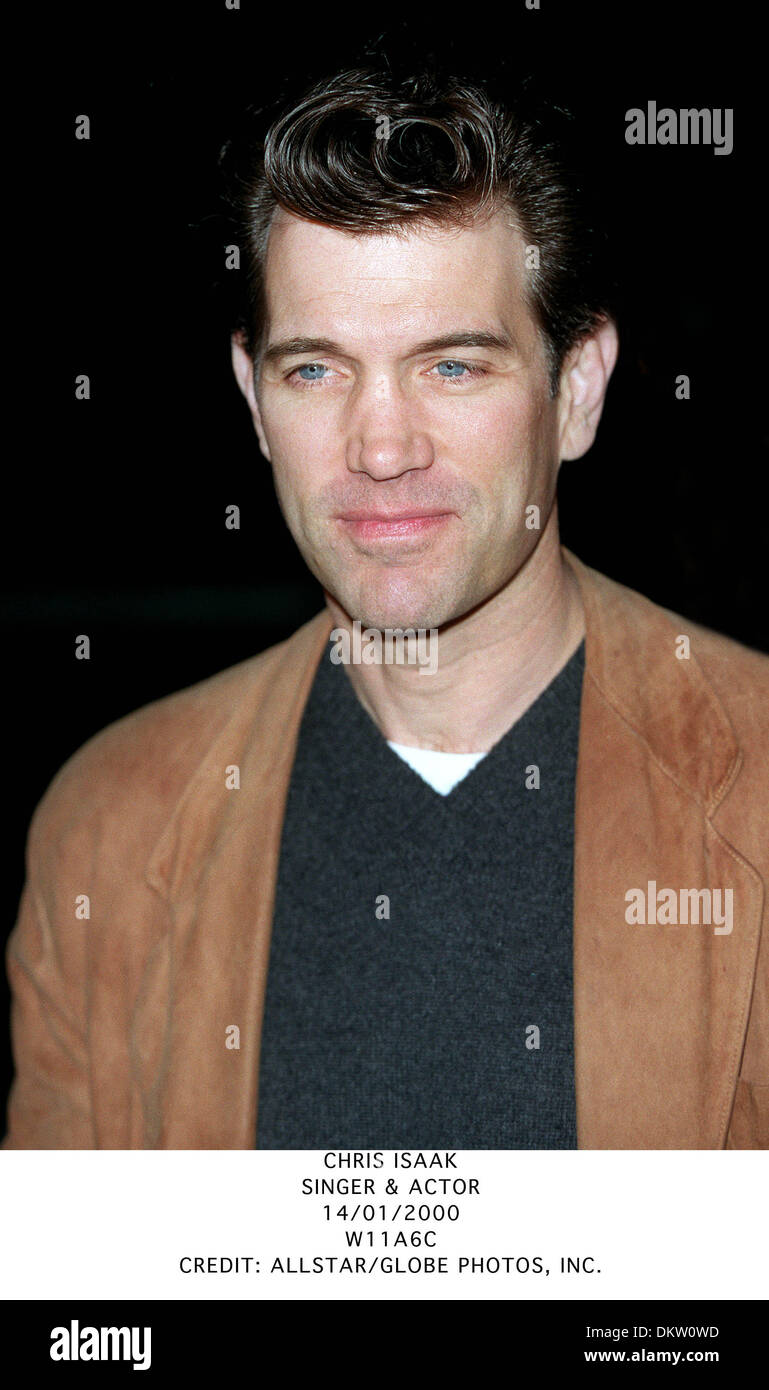 CHRIS ISAAK.SINGER & ACTOR.14/01/2000.W11A6C Stock Photo - Alamy